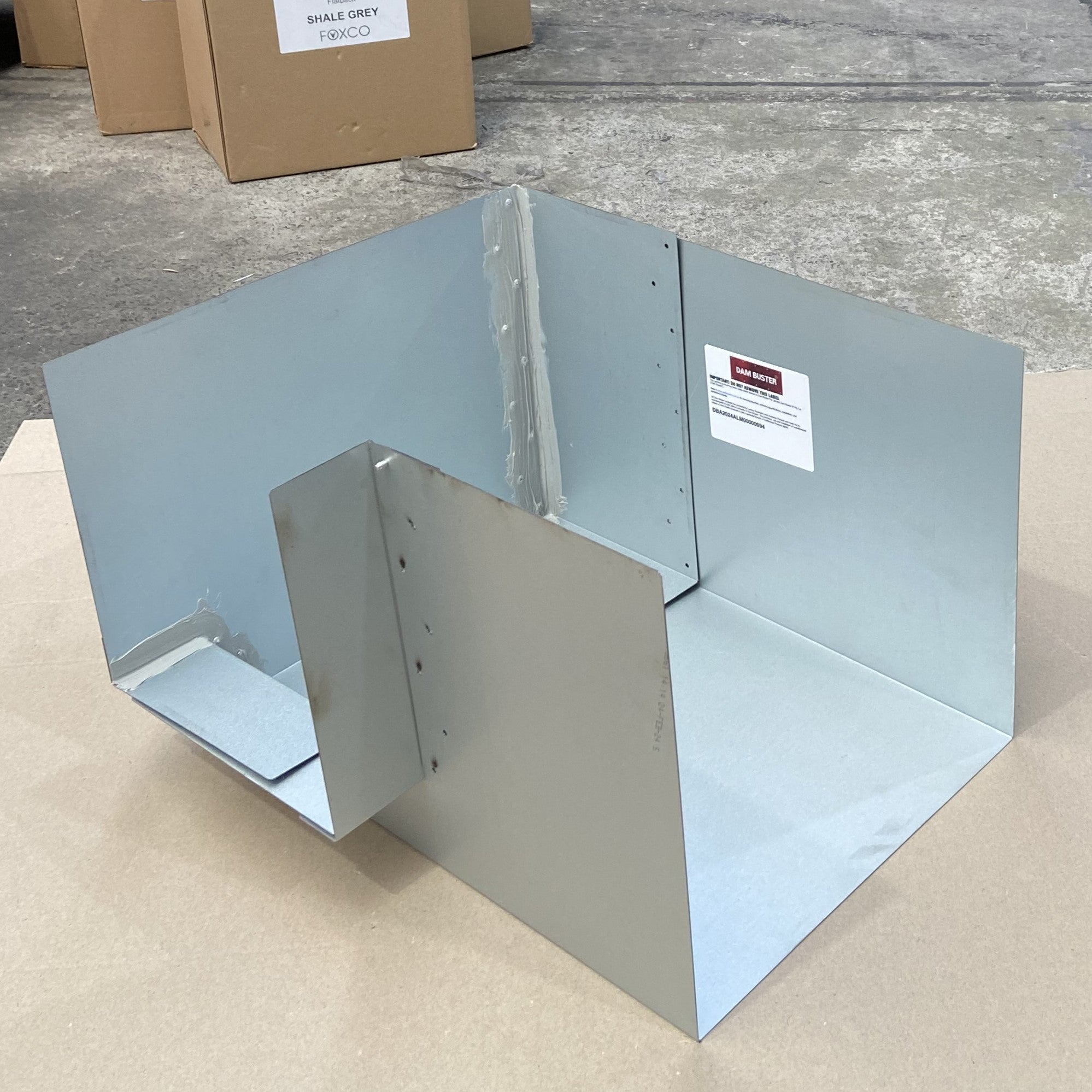 Dam Buster Box Gutter LH Elbow – Foxco IDM